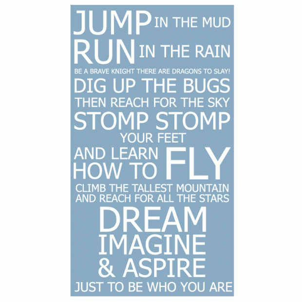 Jump Run Fly Decal - Buy Online Or Call (03) 8774 2139